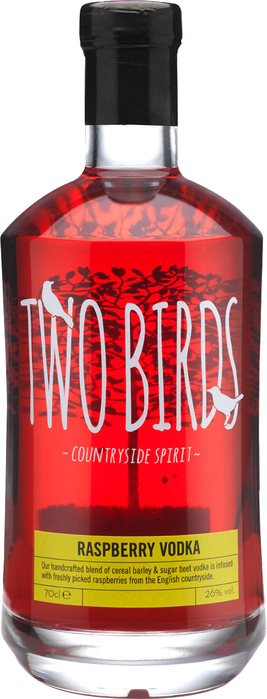 Two Birds - Raspberry And English Vodka 70cl Bottle - Alcohol Emporium