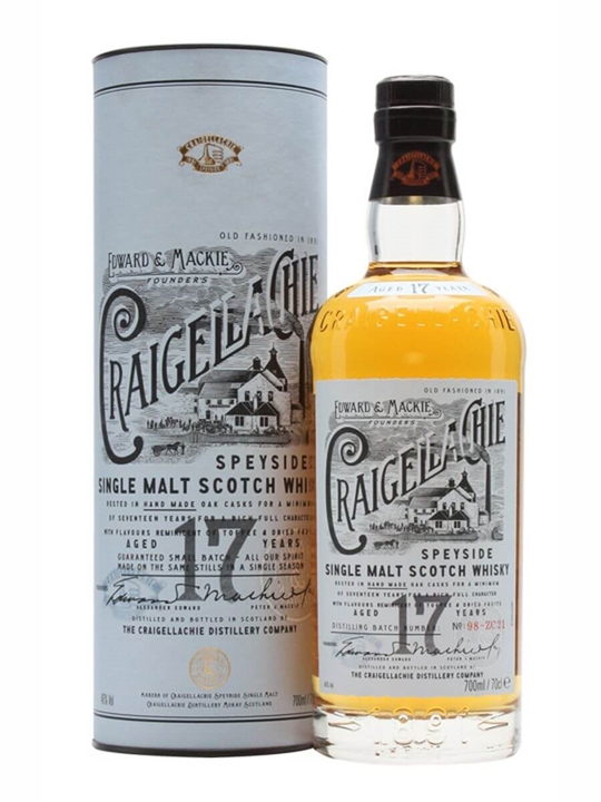 Craigellachie 17 Year Old Speyside Single Malt Scotch Whisky - Alcohol ...