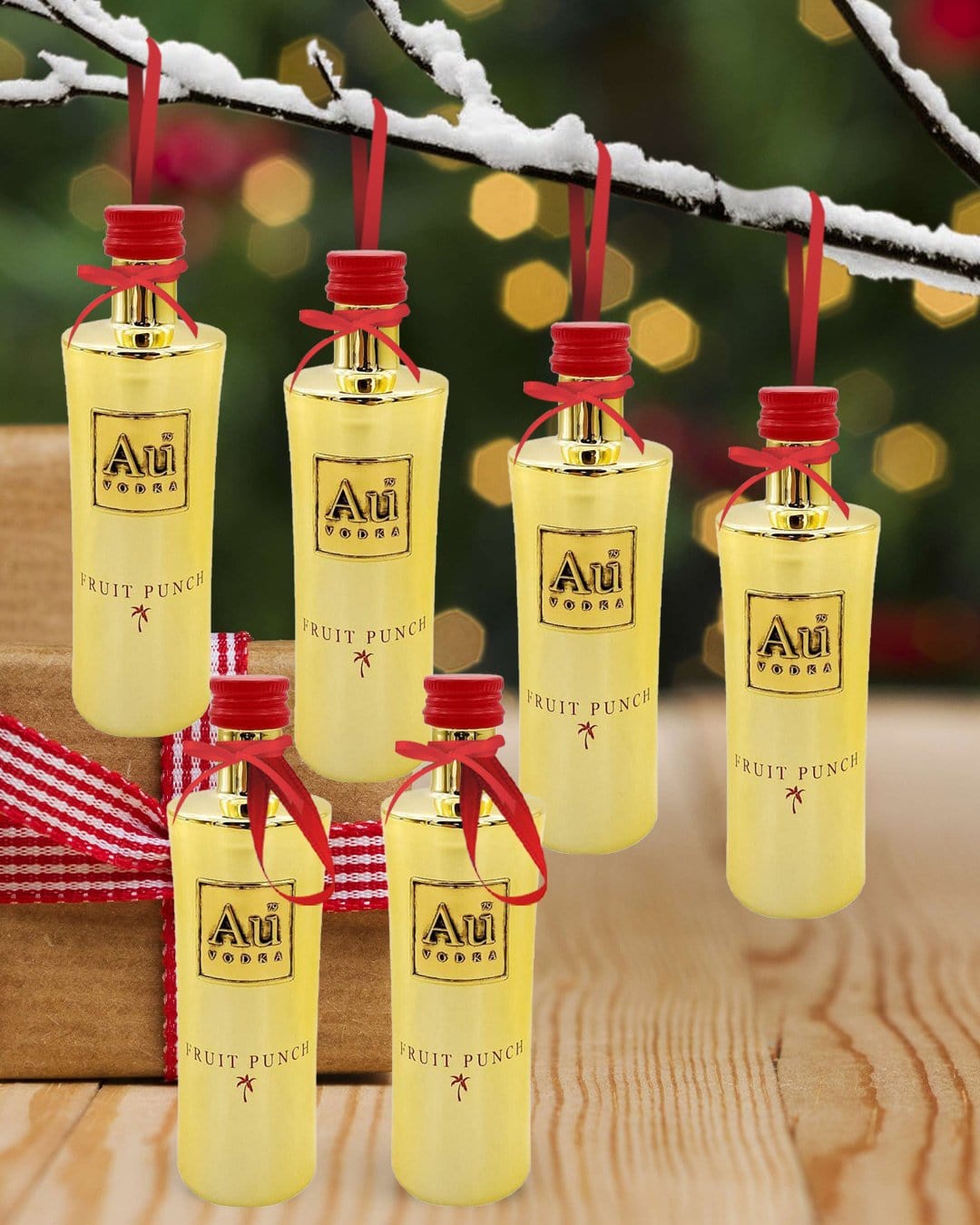 Merry Baubles - Au Vodka Fruit Punch Miniature Set - Alcohol Emporium