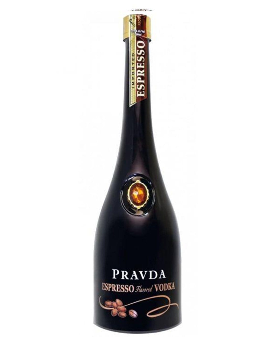 Pravda Ultra Premium Polish Espresso Vodka, 70 cl - Alcohol Emporium