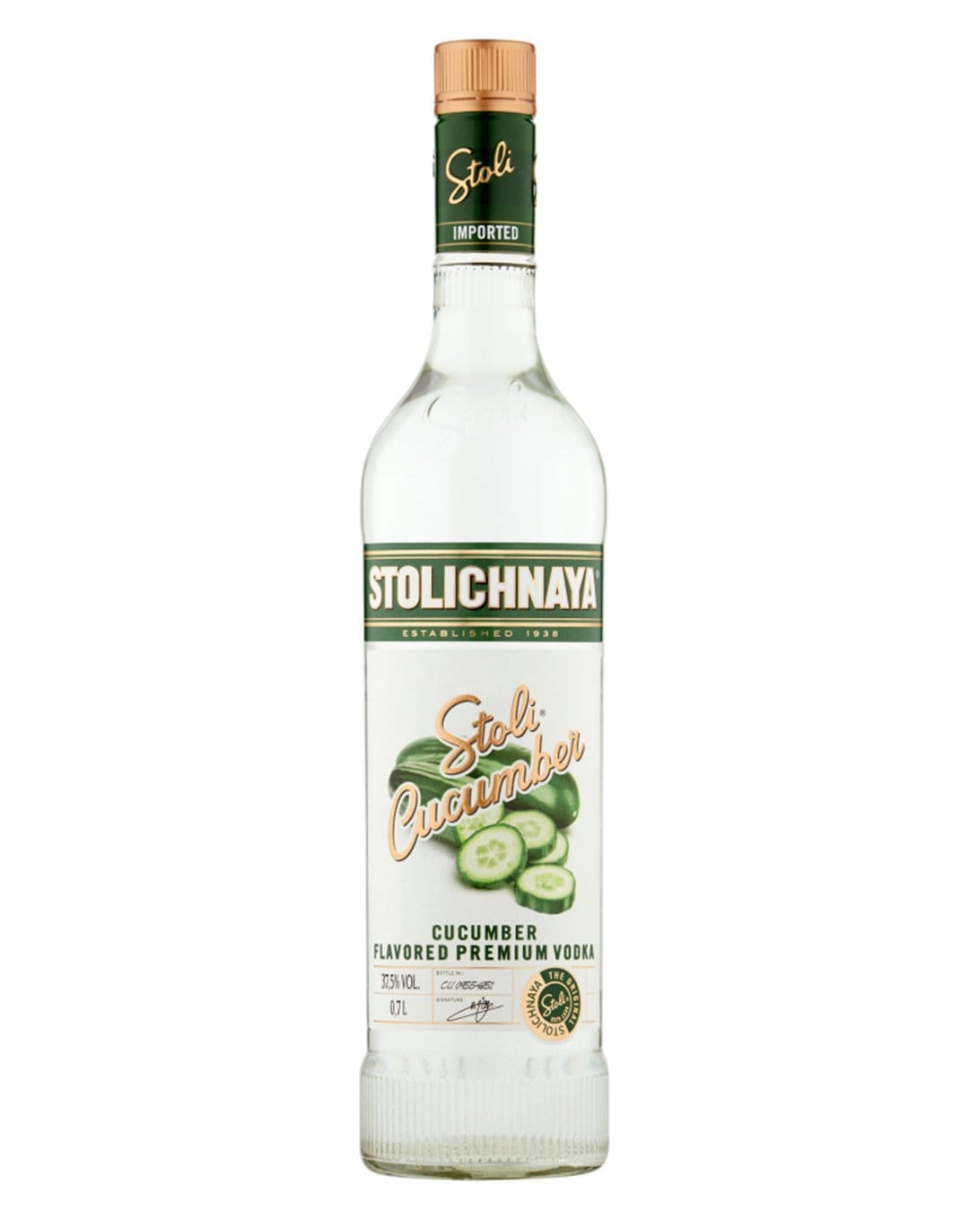 Stolichnaya Cucumber Vodka, 70 cl - Alcohol Emporium