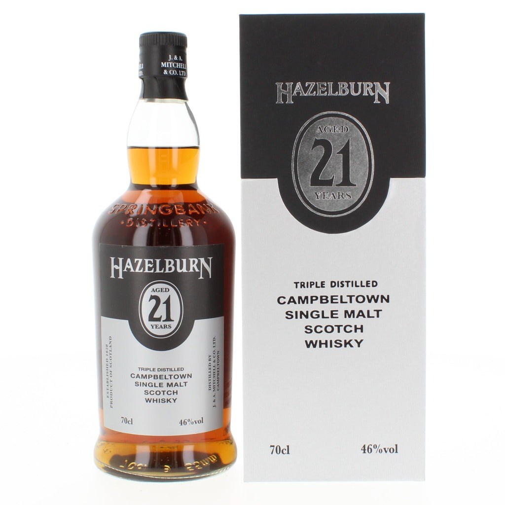 Hazelburn 21 Year Old Single Malt Scotch Whisky - 70cl 46% - Alcohol ...