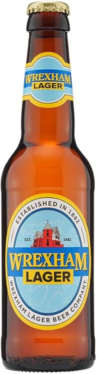 Wrexham Lager 12 x 330ml 4% ABV, Vegan Friendly - Alcohol Emporium